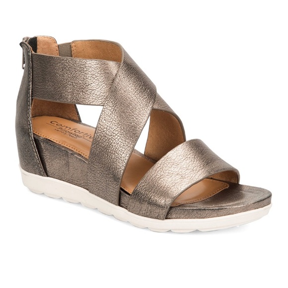 Comfortiva | Shoes | Comfortiva Anthracite Pacifica Leather Wedge ...
